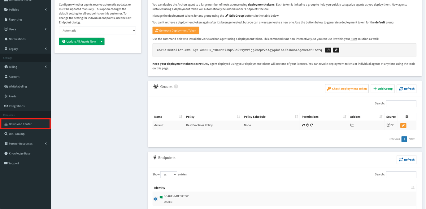Zorus Agent Setup Guide